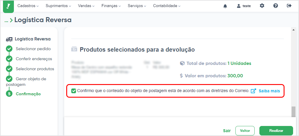 Logística reversa dos Correios – Bling!