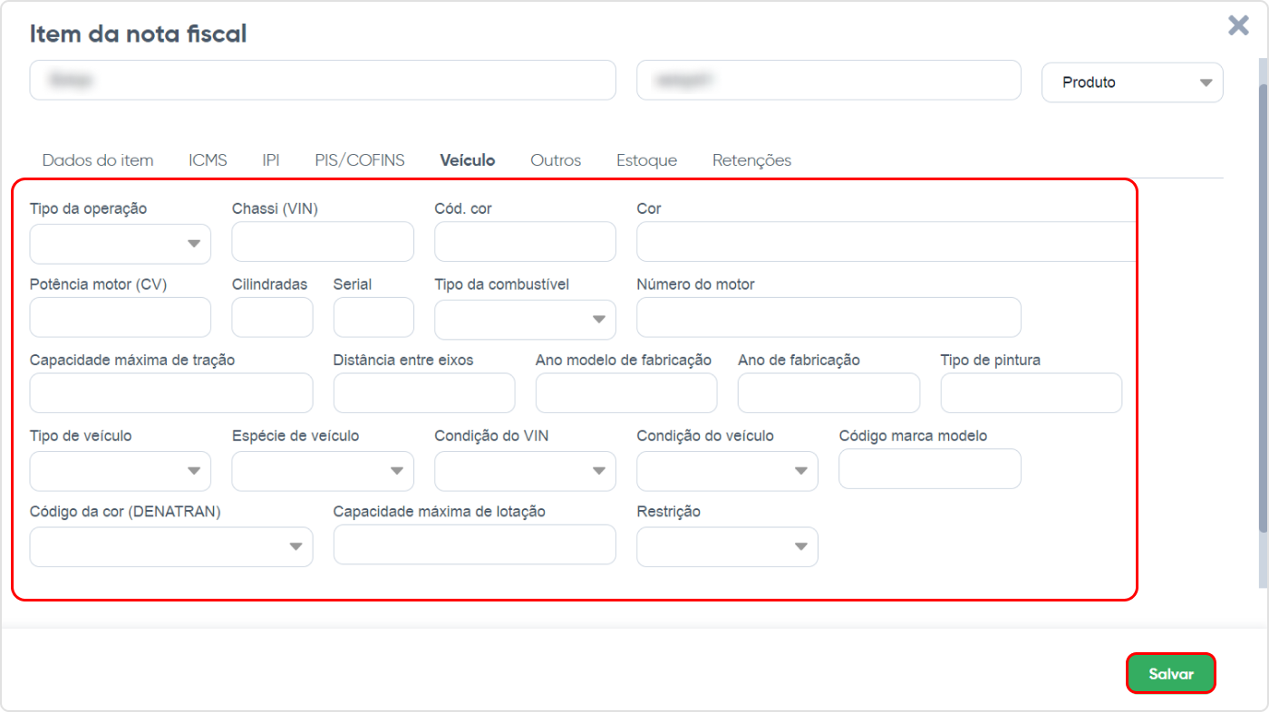 Como informar a tag 'veicprod' no XML da nota fiscal – Bling!