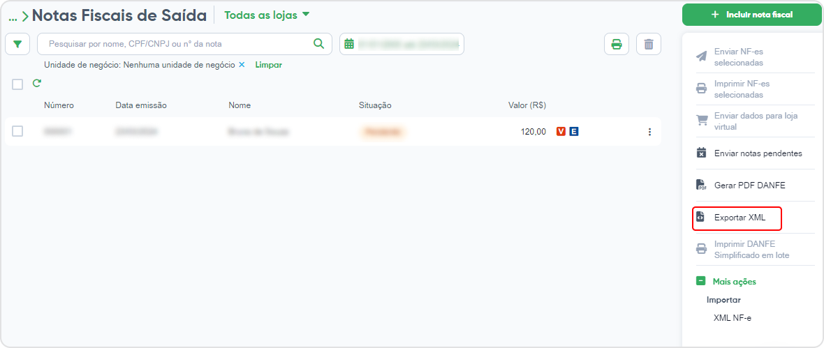 Como exportar o XML das notas? – Bling!