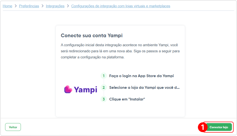 Autenticação com a Yampi – Bling!