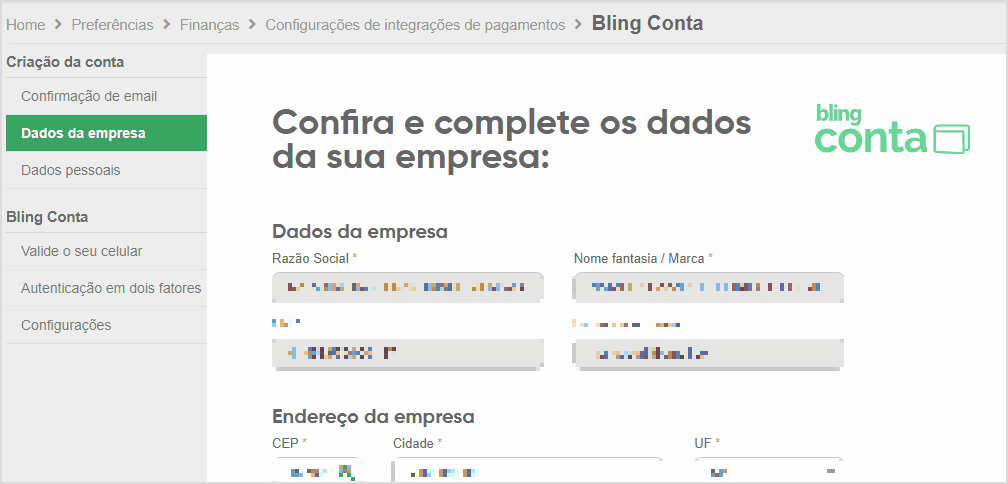 Como criar a minha Bling Conta – Bling!